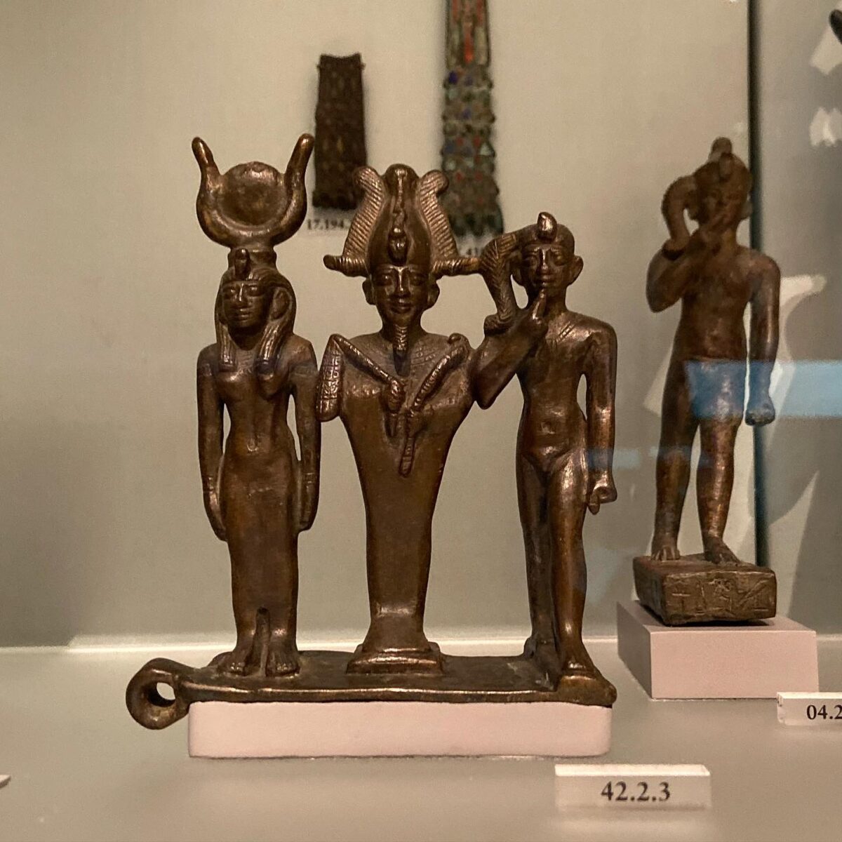 Bronze Statue of Isis, Osiris and Horus - Ancient Egypt Blog