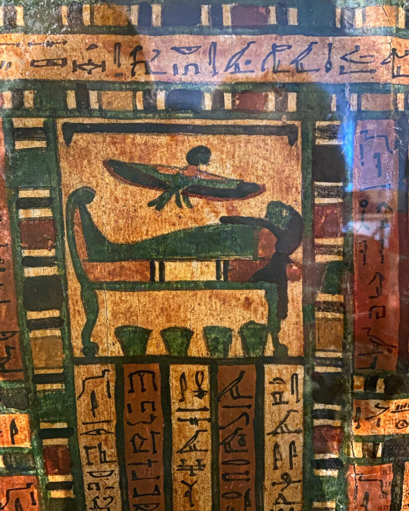 Ba Bird on a Sarcophagus - Ancient Egypt Blog